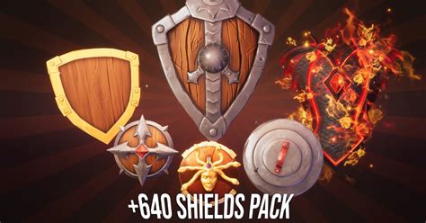 Shields With Vfx Megapack 640 Variations Props Unity Asset Store
