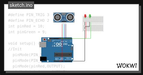 Sensor De Distancia Con Leds Wokwi Esp32 Stm32 Arduino Simulator