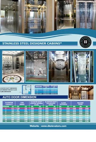 Dk Elevators Half Vision Automatic Glass Elevator Max Persons 8