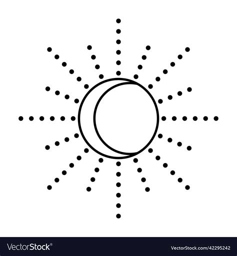 Sun And Moon In Graphic Design Simple Royalty Free Vector