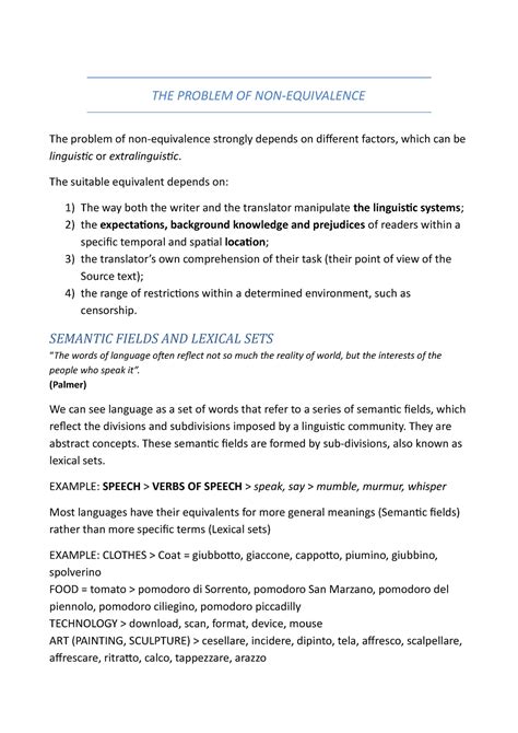 3 The Problem Of Non Equivalence The Problem Of Non Equivalence The Problem Of Non