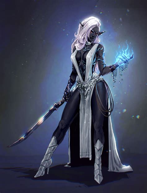 Blade Dancer Drow By Midrava On Deviantart