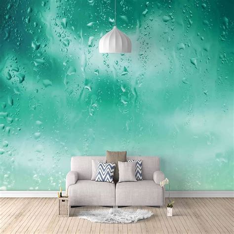 Raindrops Glass Wallpaper