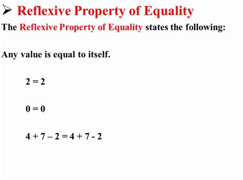 Reflexive Property Of Equality Diagram