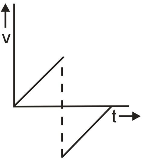 The Velocity Time Graph Of A Body Falling From Rest Under Gravity And Rebounding From A Solid