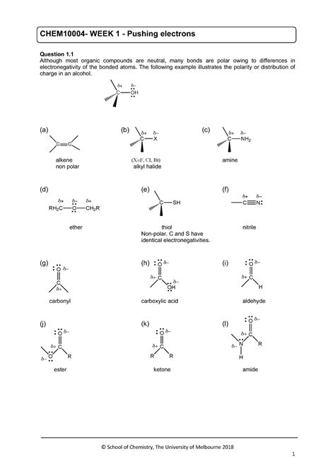 Chem10004 Tute Soln Week 1 Warning Tt Undefined Function 32 © School Of Chemistry The