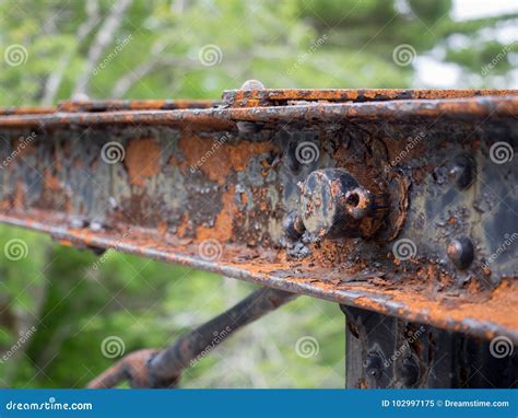 Bridge Structural Steel Rusting Due To Old Age Stock Image Image Of