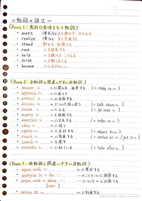 動詞の語法まとめてみた！【前編】 高校生 英語のノート Clear 英単語 動詞 イディオム