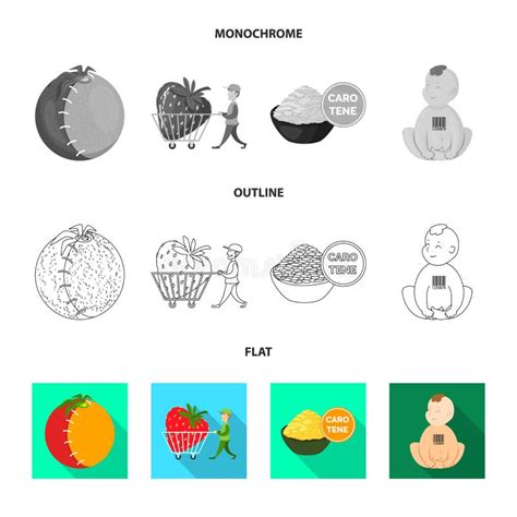 Vector Design Of Test And Synthetic Icon Set Of Test And Laboratory Stock Symbol For Web Stock