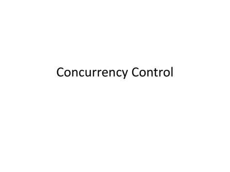 Concurrency Control Lock Based Protocols And Deadlock Handling