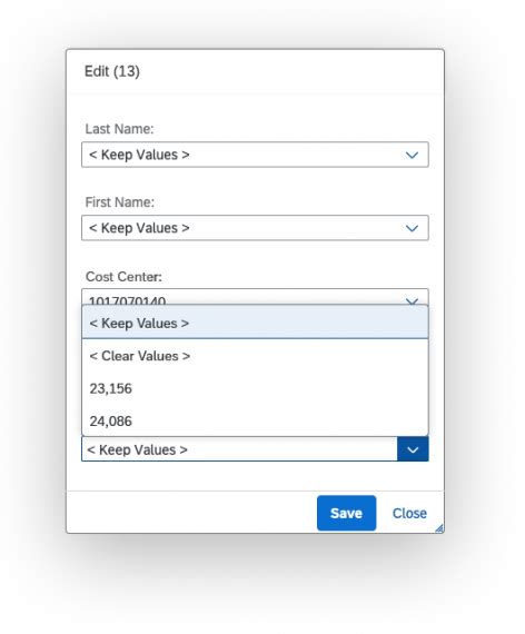 Object Handling Mass Edit Sap Fiori For Web Design Guidelines
