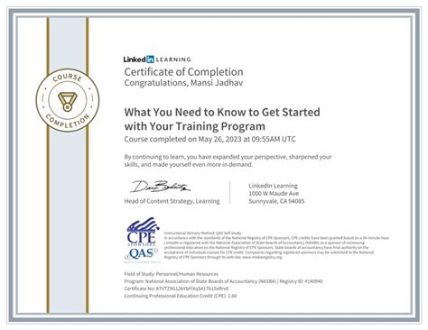 Mansi Jadhav On Linkedin Certificate Of Completion