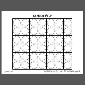 Printable Connect Four Board