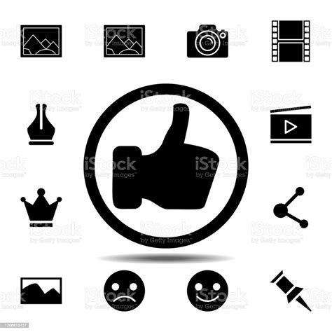 아이콘처럼 엄지 손가락 웹의 간단한 글리프 벡터 요소 Ui 및 Ux 웹 사이트 또는 모바일 응용 프로그램에 대한 설정 최소 아이콘 공동체에 대한 스톡 벡터 아트 및 기타