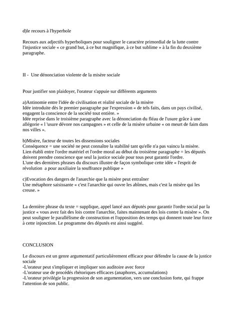 Victor Hugo Discours Sur Le Misere Analyse