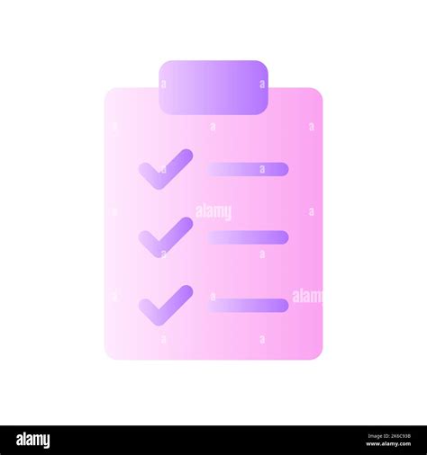 Checklist Flat Gradient Two Color Ui Icon Stock Vector Image And Art Alamy