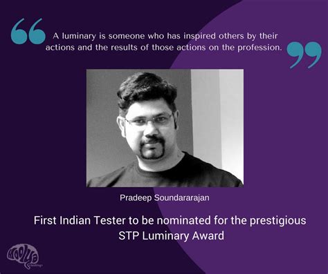 Moolya On Linkedin Pradeep Soundararajan First Indian To Be Nominated For Stp Luminary… 35