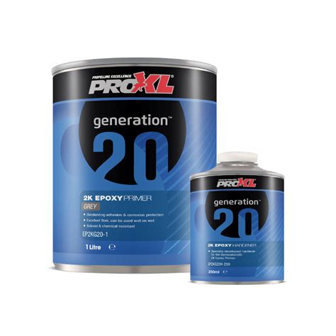Proxl 2k Epoxy Primer Kit Grey 1 25lt