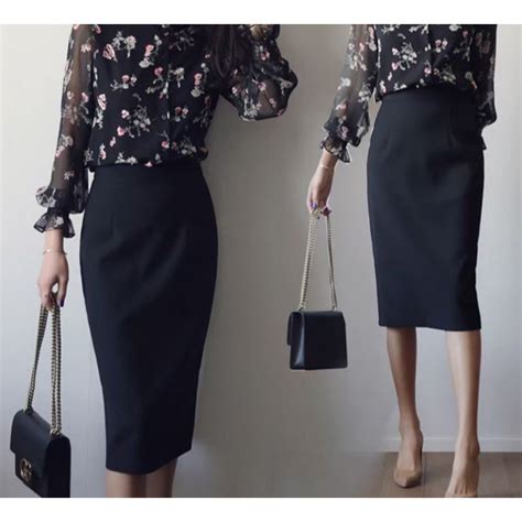 กระโปรงทำงาน กระโปรงสุภาพทรงสอบ ยาว25ผ้า Super Nano Ss 3xl Shopee Thailand