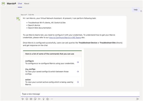 Marvis App In Teams Mist