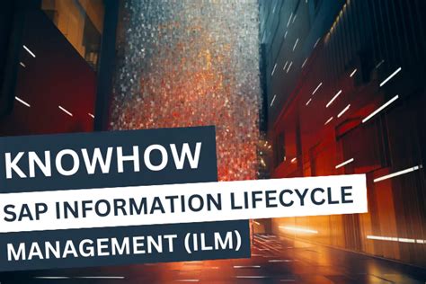 Sap Information Lifecycle Management Sap Ilm Im Überblick