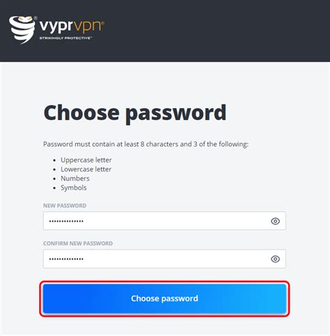 how can i reset my password vyprvpn support