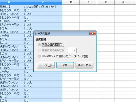 LibreOffice Calcでピボットテーブルを使用してアンケートを集計する方法 経験値ノート