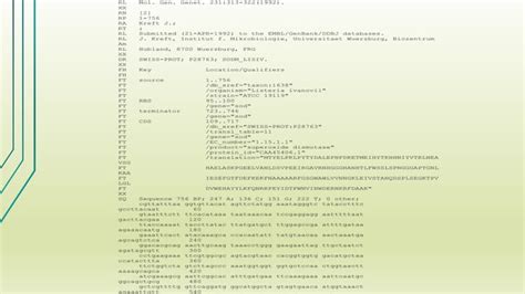 Major Databases In Bioinformatics Pptx Databases Computer Software And Applications