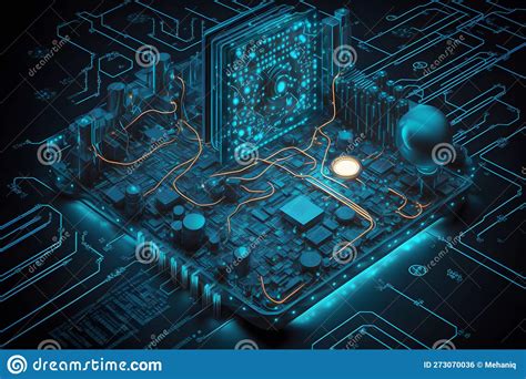 A Board With Chips And A Gaming Graphics Card Processor Progressive Cooling System For The