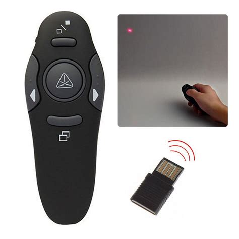 Oaktree Wireless Presenter Remote Presentation Usb Control Powerpoint Ppt Clicker