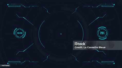 우주선 타겟 Hud 인터페이스 개념 드론 게임 Vr을 위한 미래형 Gui 인터페이스 군사에 대한 스톡 벡터 아트 및 기타 이미지 군사 과학 프레임 Istock