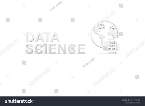 Data Science Concept White Background 3d Stock Illustration 2211736327