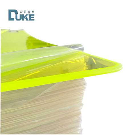 Fluorescent Neon Translucent Green Color Cast Acrylic Plexiglass Sheet