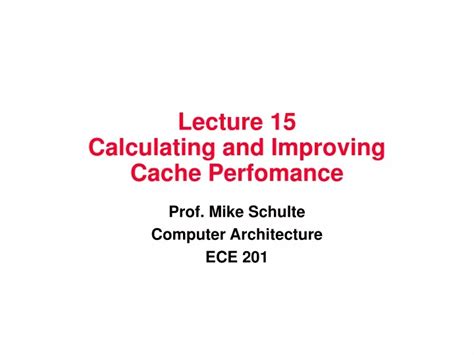 PPT Improving Cache Performance In Computer Architecture PowerPoint Presentation ID 9583238