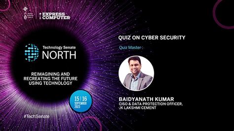 Quiz On Cyber Security By Quiz Master Baidyanath Kumar Ciso And Data