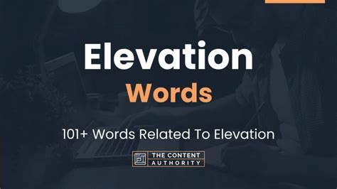 Elevation Words 101 Words Related To Elevation