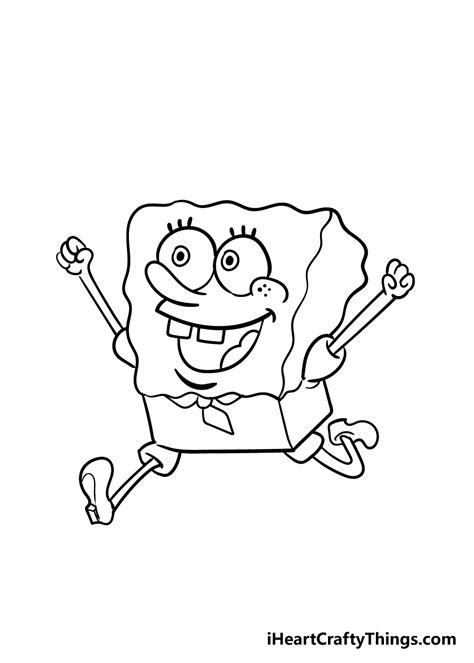 Spongebob Drawing How To Draw Spongebob Step By Step