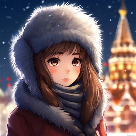 A Girl In A Russian Hat With Earflaps… — Image Created In Shedevrum
