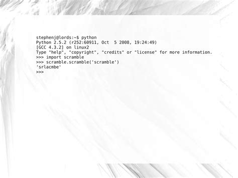 The Bones Of A Nice Python Script Odp Operating Systems Computer