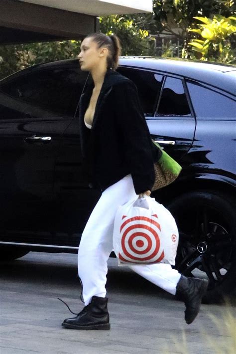 Bella Hadid Showed Off Her Tits In Los Angeles Photos The Fappening