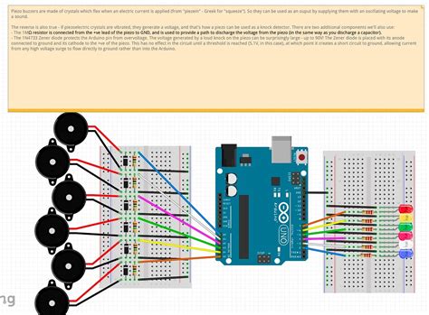 Vibration Sensors And Leds Leds And Multiplexing Arduino Forum