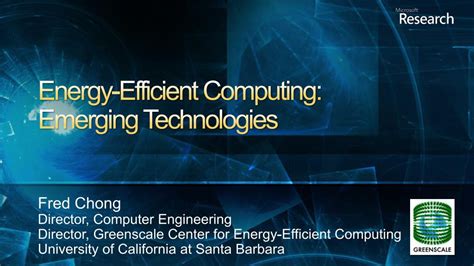 Ppt Energy Efficient Computing Emerging Technologies Powerpoint Presentation Id235250