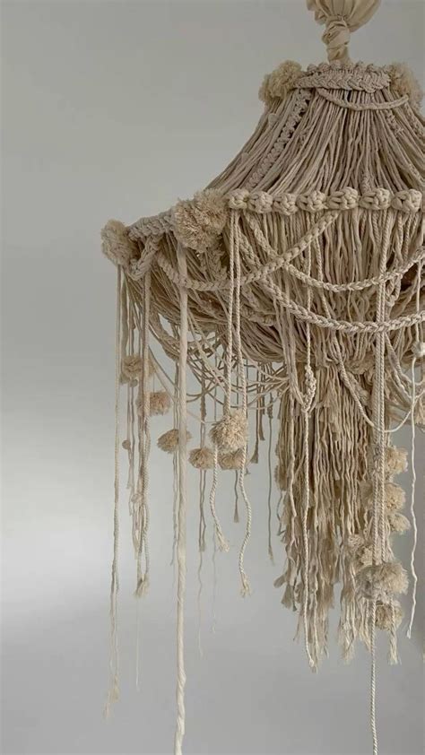 Светильник макраме Макраме Декорирование Абажур