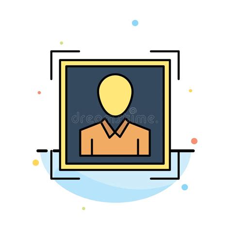 User User Id Id Profile Image Abstract Flat Color Icon Template