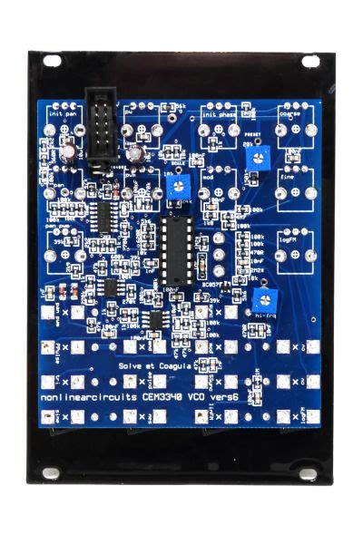 Cem3340 Vco Panel Black Magpie Modular Modular Addict Synth Diy