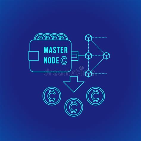 blockchain distributed ledger technology illustration stock vector