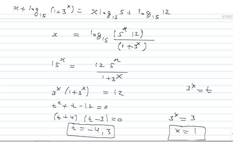 X Log1513x Xlog155 Log1512 Where X Is An Integer Then What