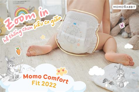 Review Chi Tiết Bỉm Cho Bé Mông To đùi To Momo Rabbit Comfort Fit 2022