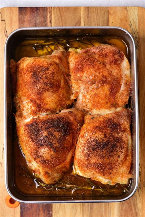Baking Frozen Chicken Thighs In Oven Bone In Or Boneless