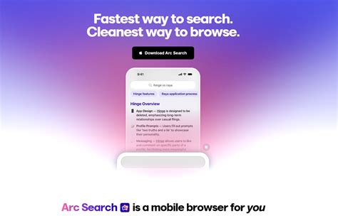 Arc Search модерен мобилен веб прелистувач кој користи вештачка интелигенција Конект мк